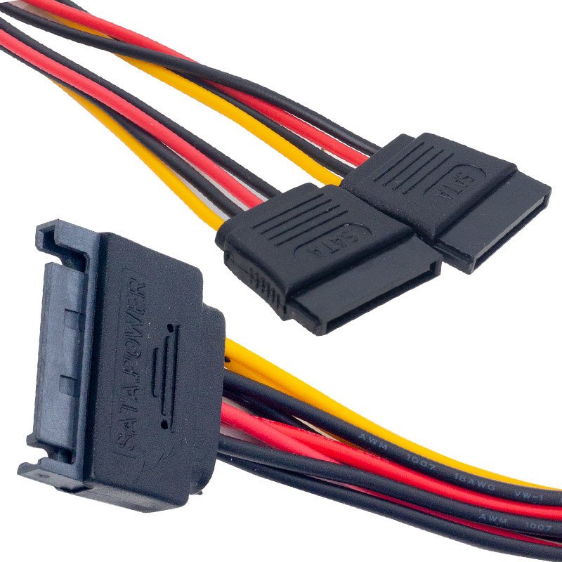 NIVATECH Sata 2 x SATA Dönüştürücü SATA 1 TO 2 SATA POWER ÇOKLAYICI ...
